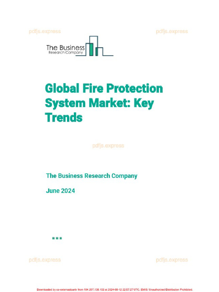 Global Fire Protection System Market | PDF