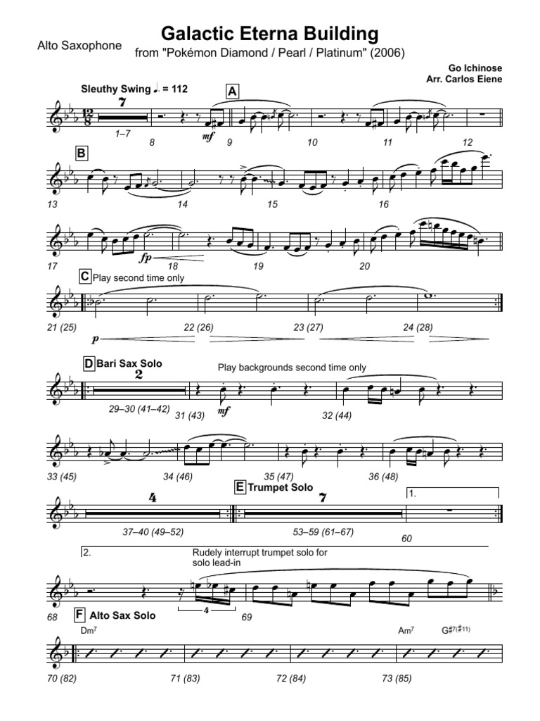 Eterna Galactic Building - 02 Alto Saxophone | PDF