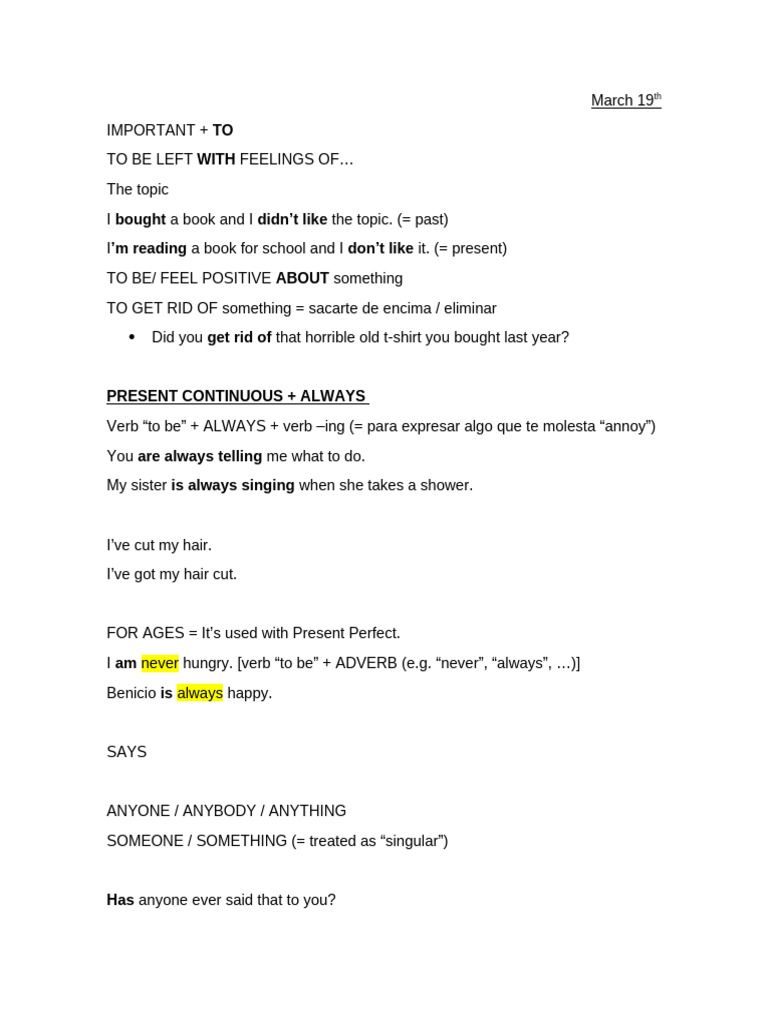 Class 3 - March 19th | PDF