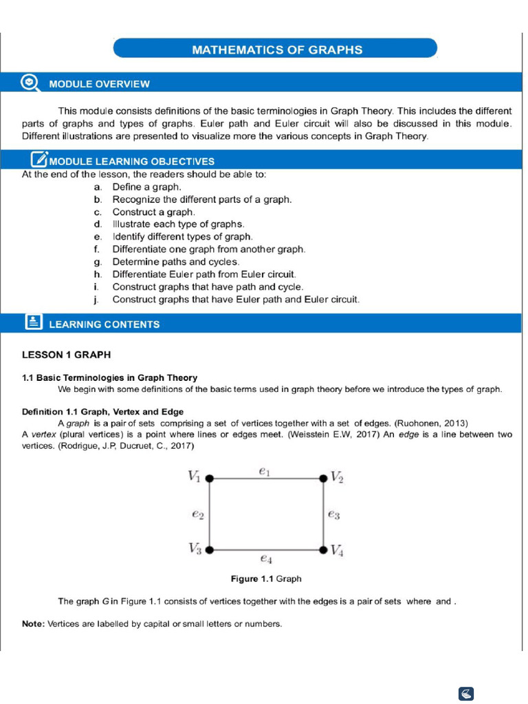Ge 3 Mathematics of Graph | PDF