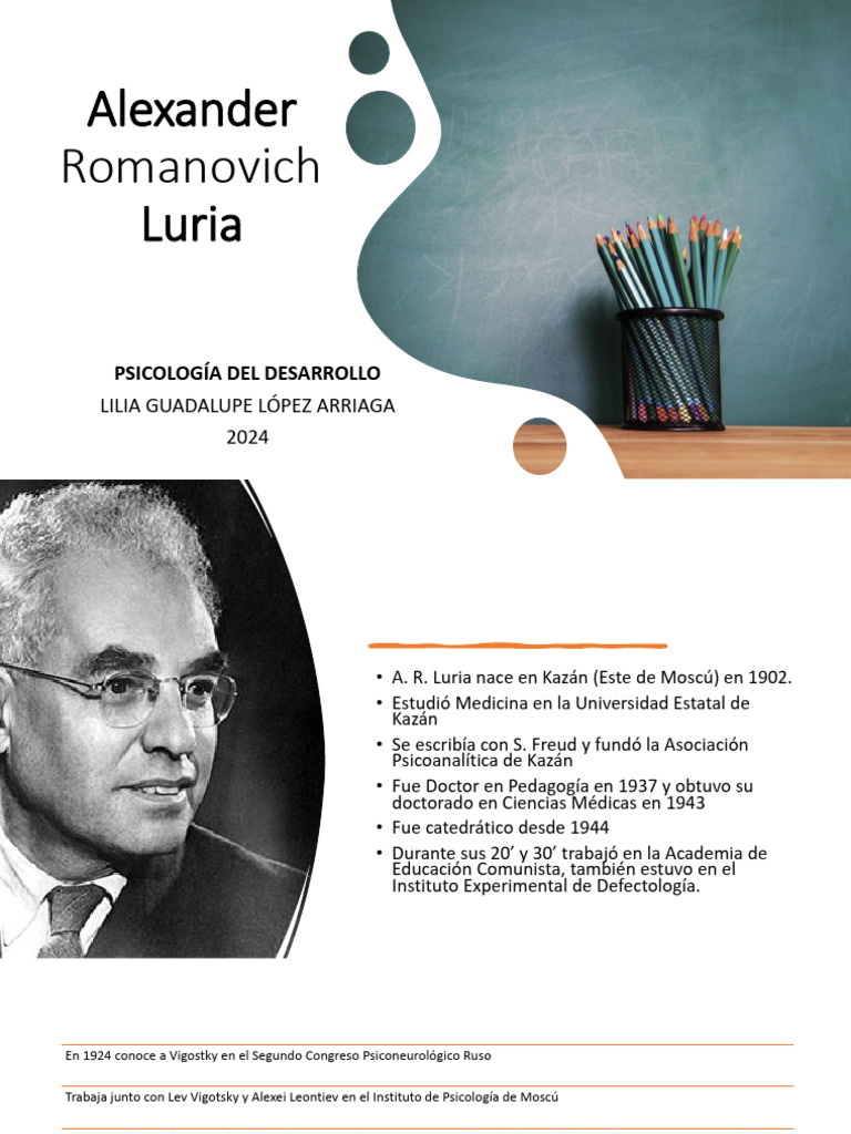 Alexander Romanovich Luria | PDF