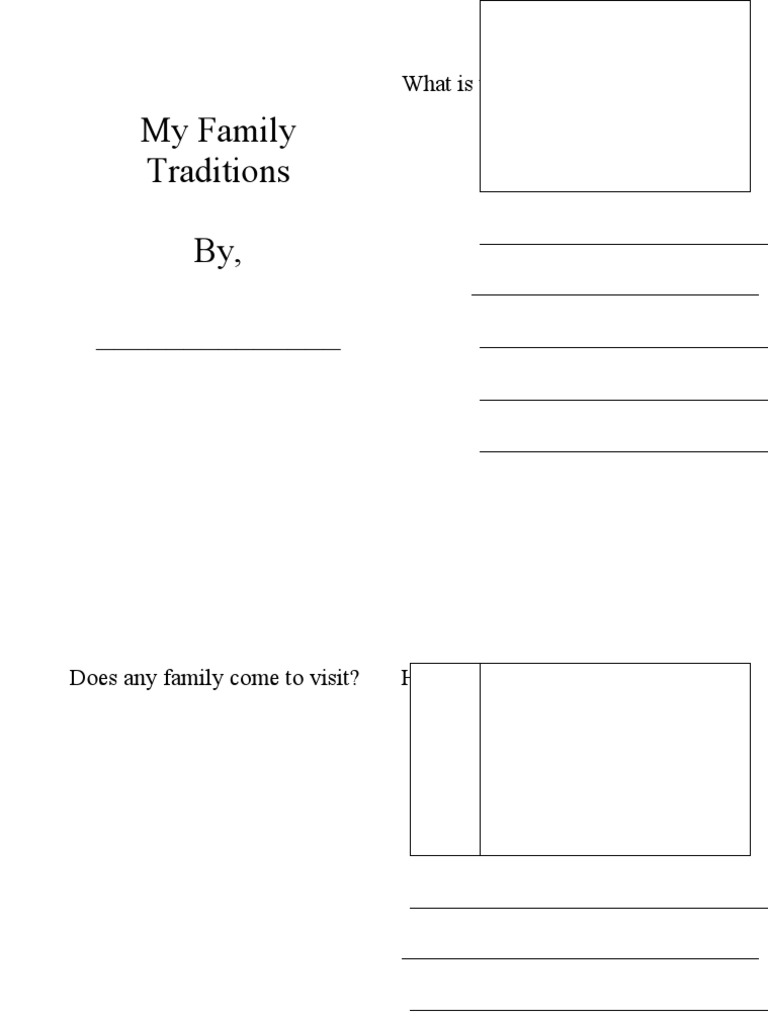 Family Meal Traditions and Celebrations | PDF | Cooking, Food & Wine ...