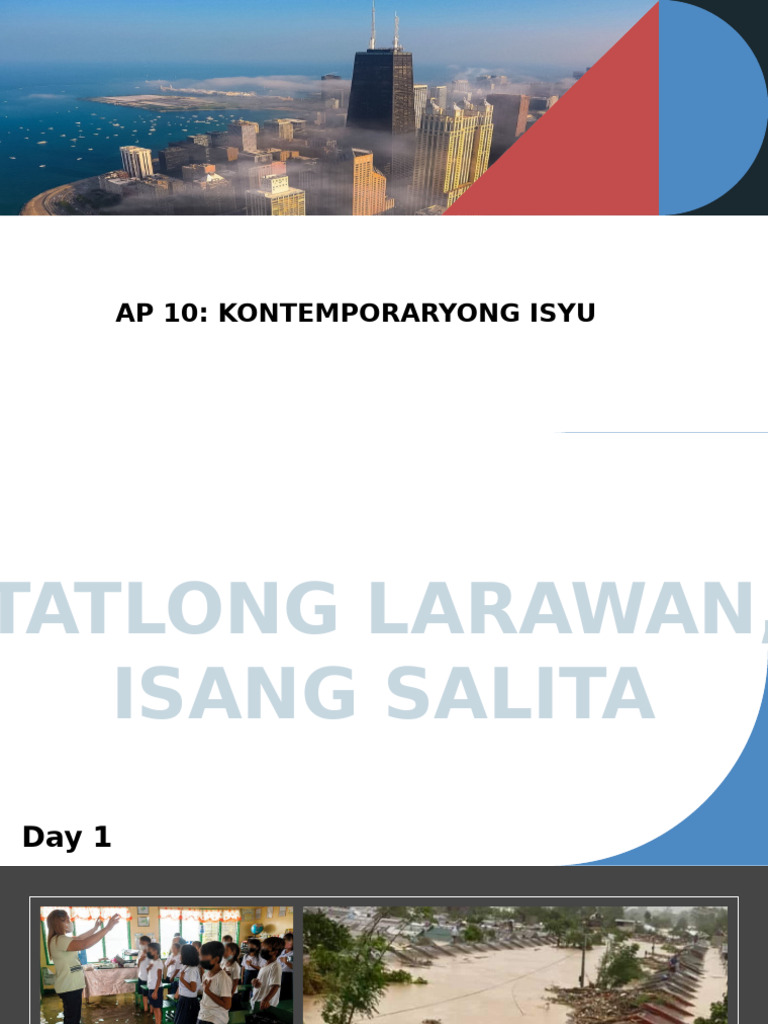 Environmental Issues Part 1. Kalamidad | PDF