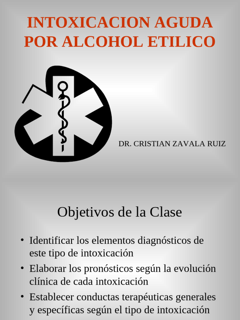 Unidad XI - Intoxicación Por Alcohol Etilico | PDF
