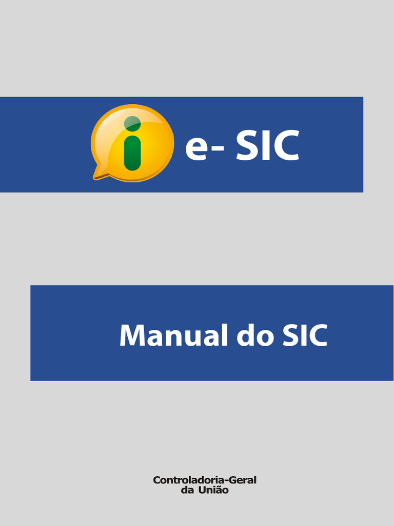 Manual e Sic Guia Do Sic | PDF