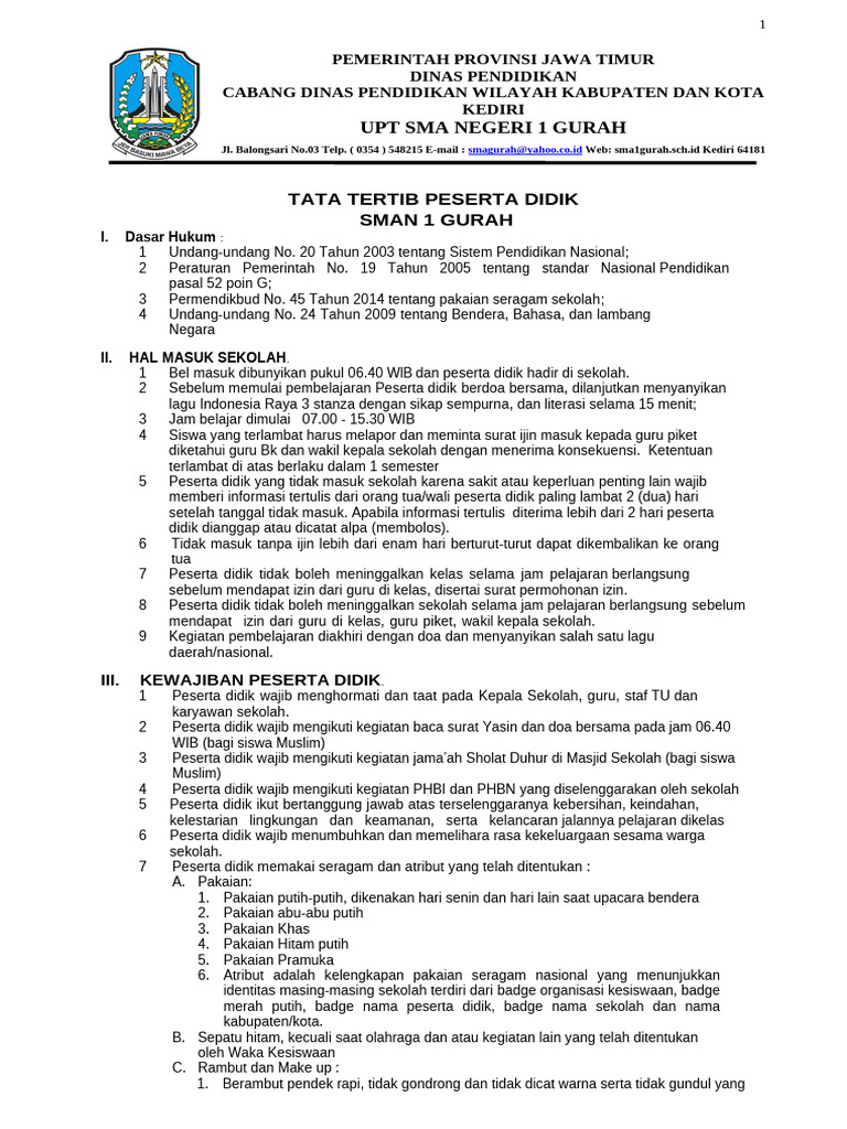 Tatib Siswa - 2022 | PDF
