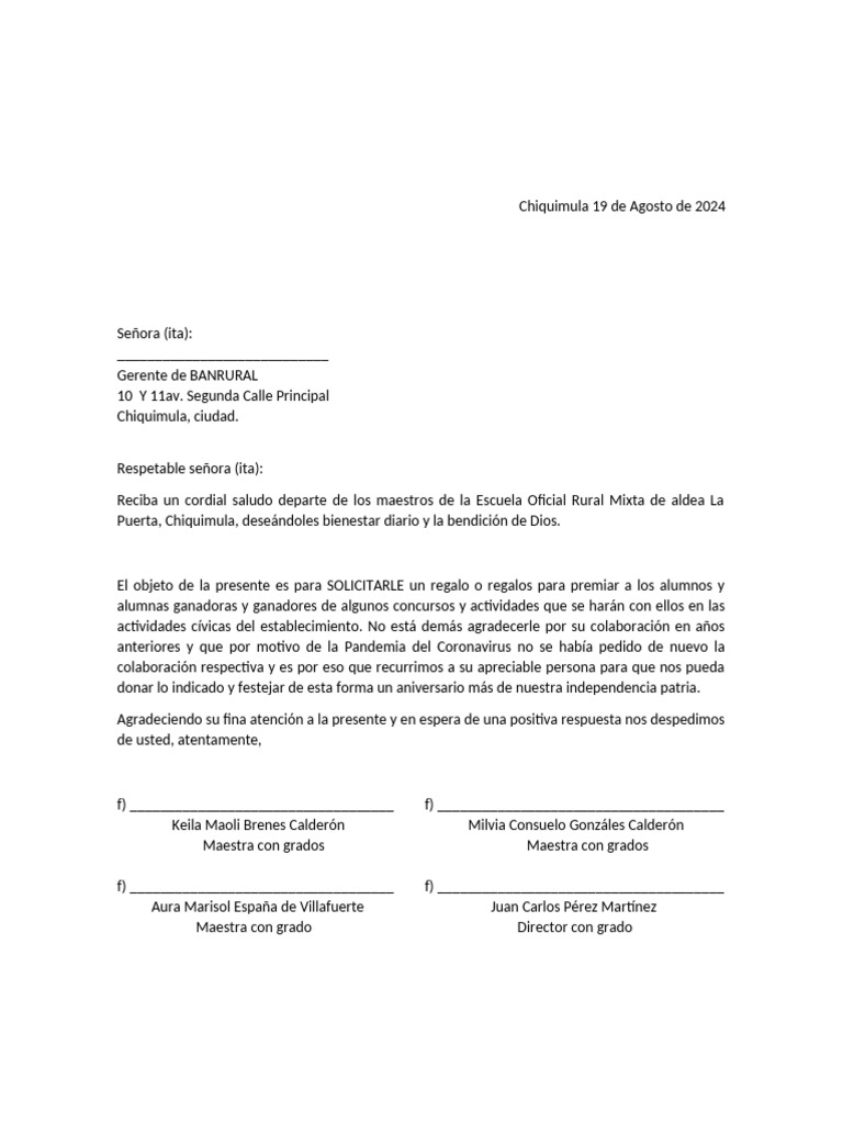 Solicitud A Banrural 2024 | PDF