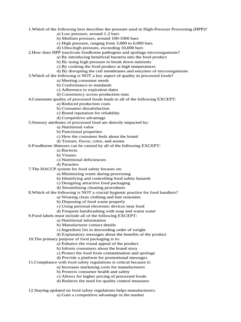 Processing Review Notes | PDF