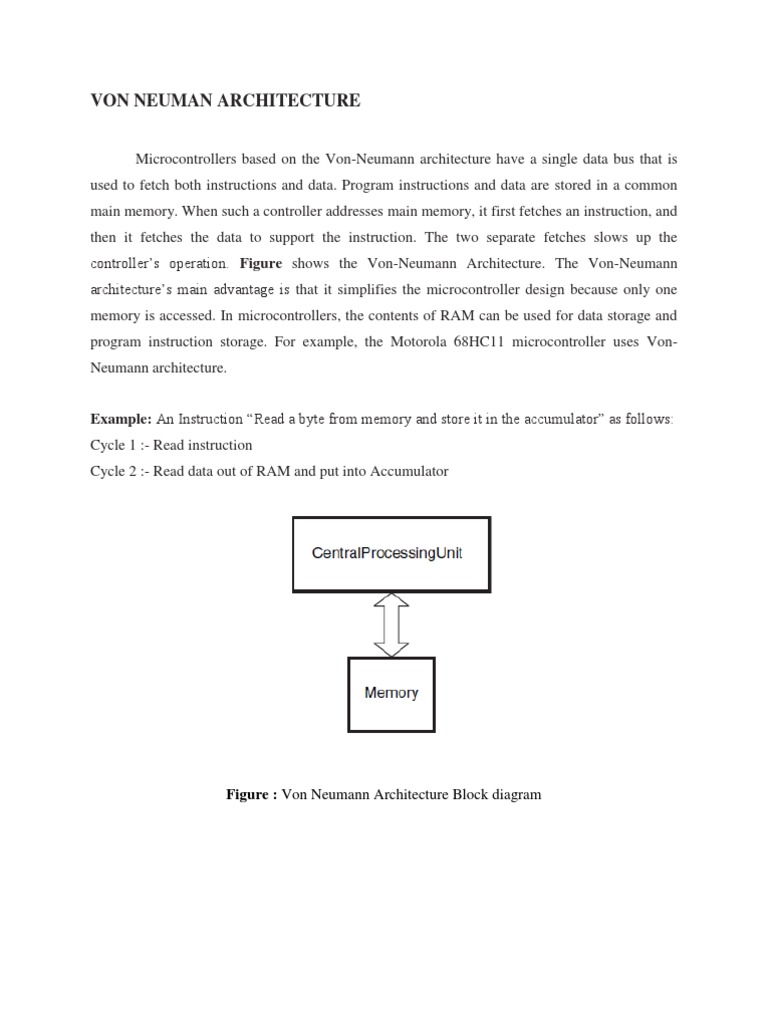 An In-Depth Comparison of the Von Neumann and Harvard Architectures for ...