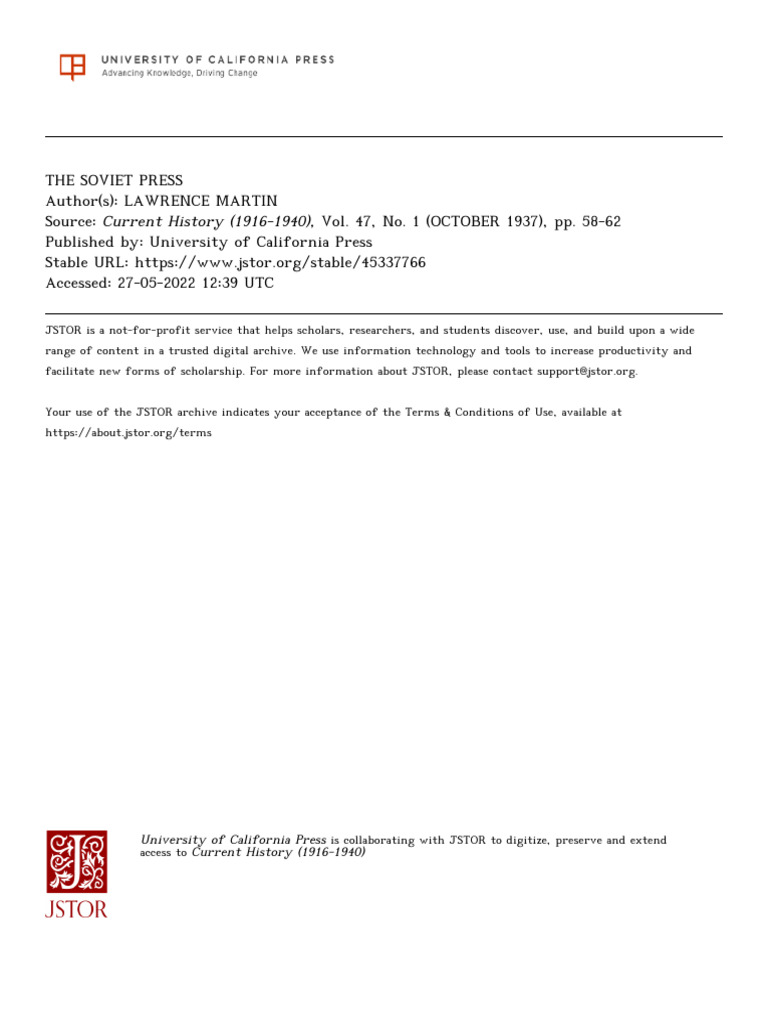 The Soviet Press Production Is The Publishers' Problem | PDF