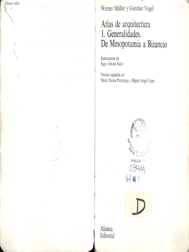 Muller Werner Atlas de Arquitectura de Mesopotamia A Bizancio | PDF