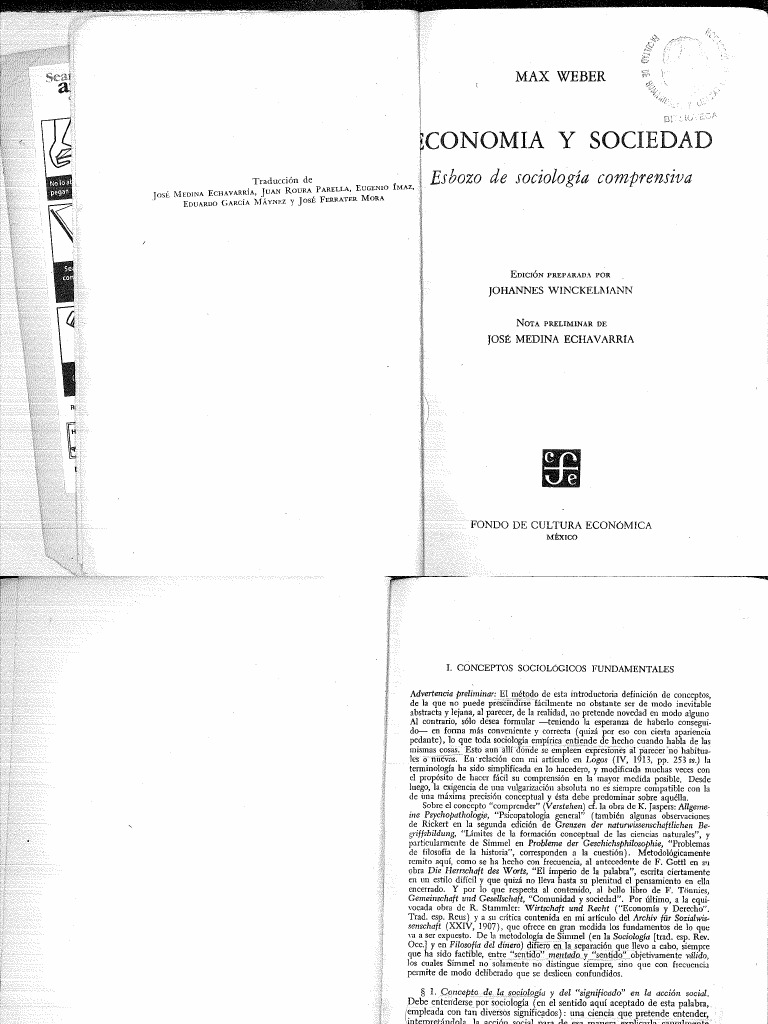 Weber, Max (2021) - Economía y Sociedad | PDF