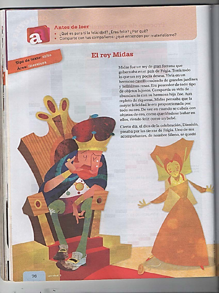 Lectura El Rey Midas | PDF