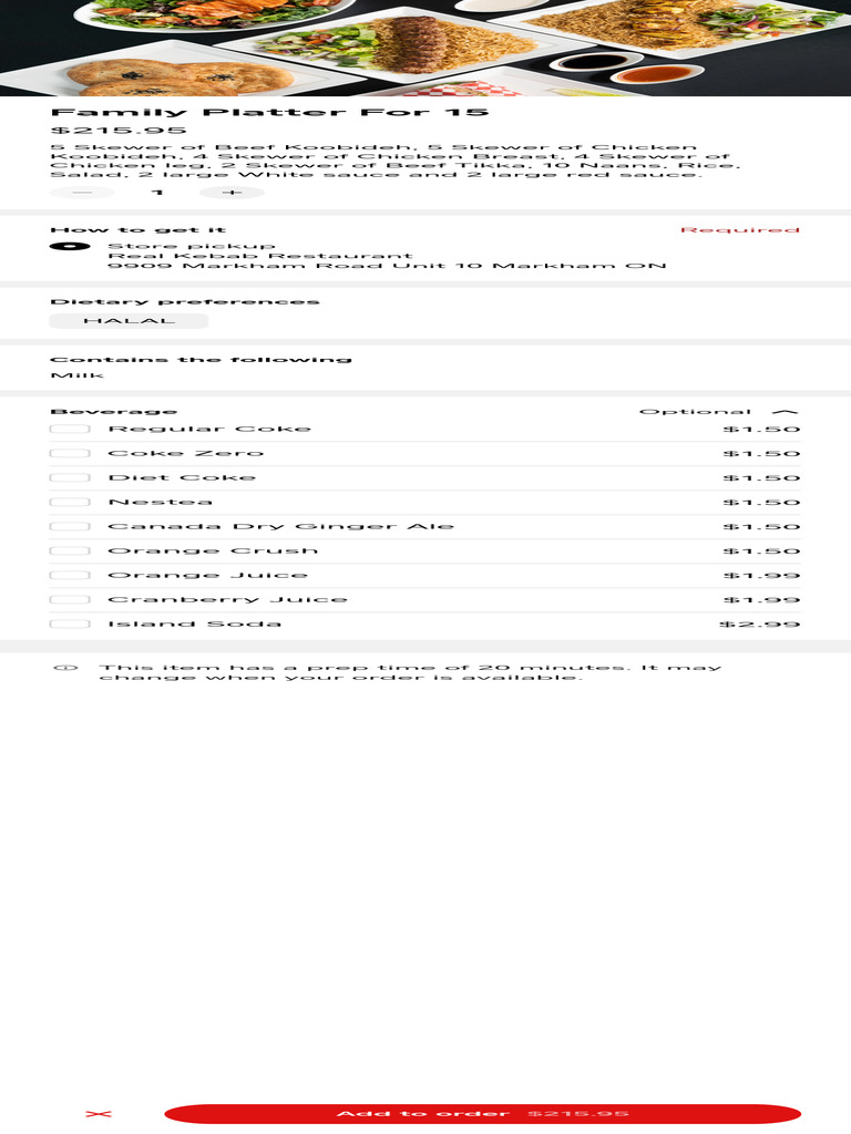 Catering Real Kebab Restaurant | PDF