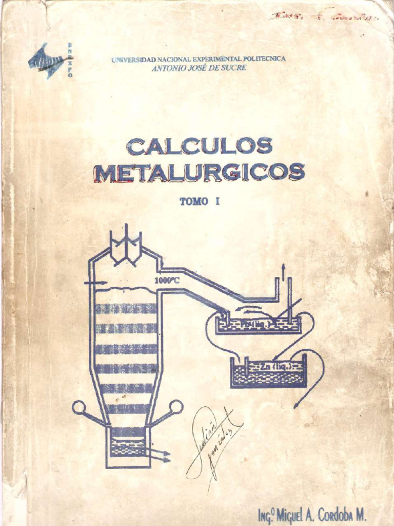 Calculos Metalurgicos Tomo I | PDF