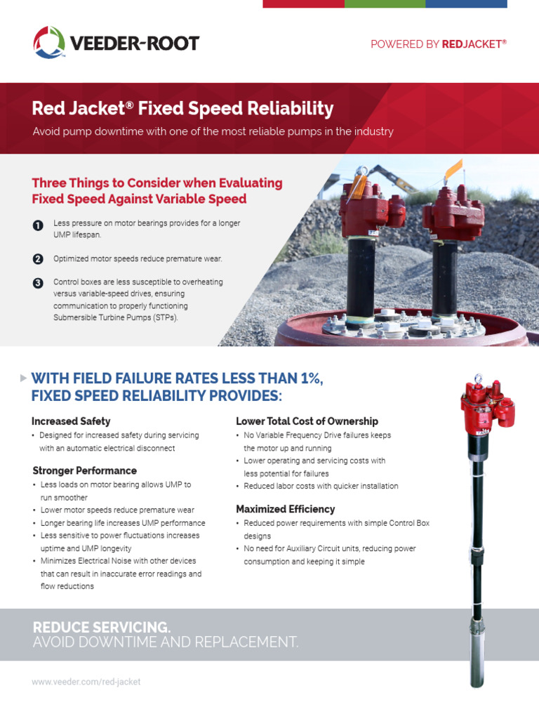 Red Jacket Fixed Speed Reliability Sheet | PDF