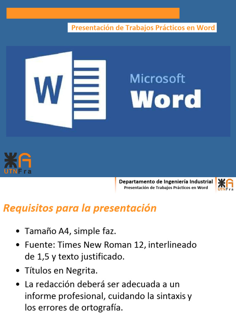 Presentacion en Word | PDF