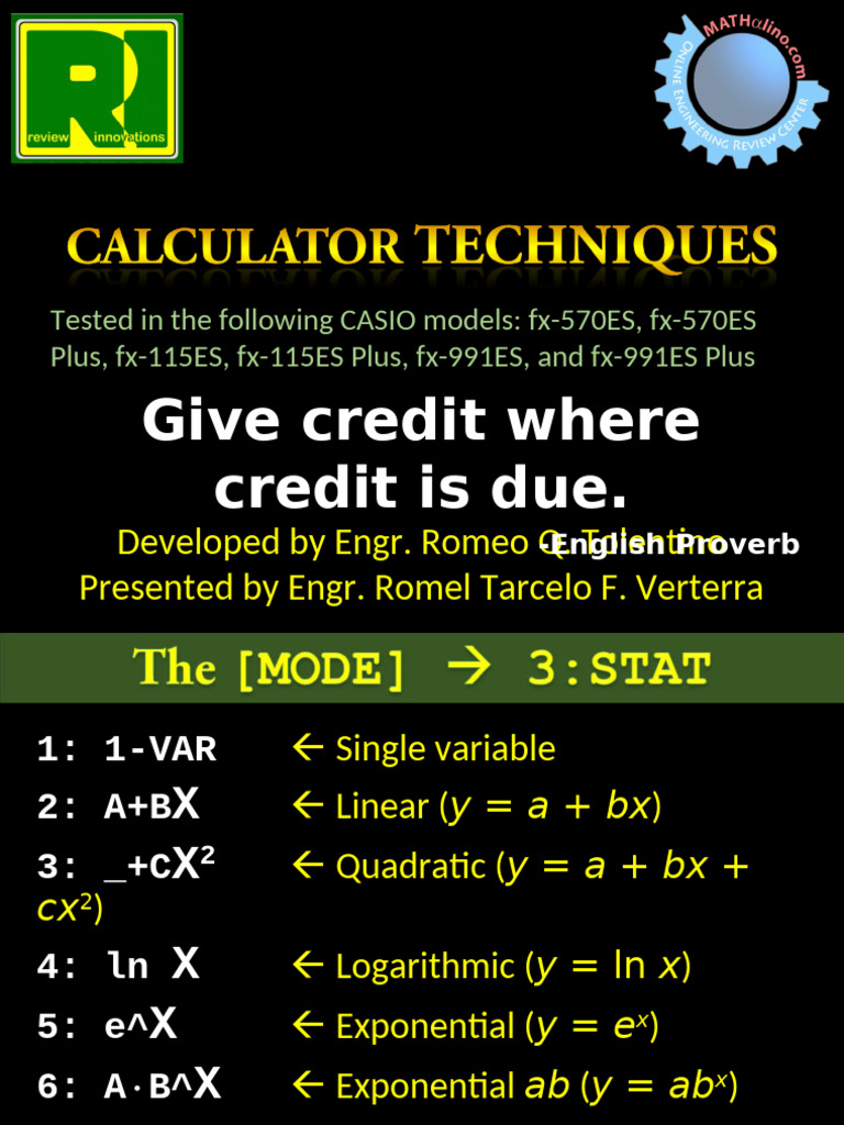 Ri Calculator Techniques | PDF