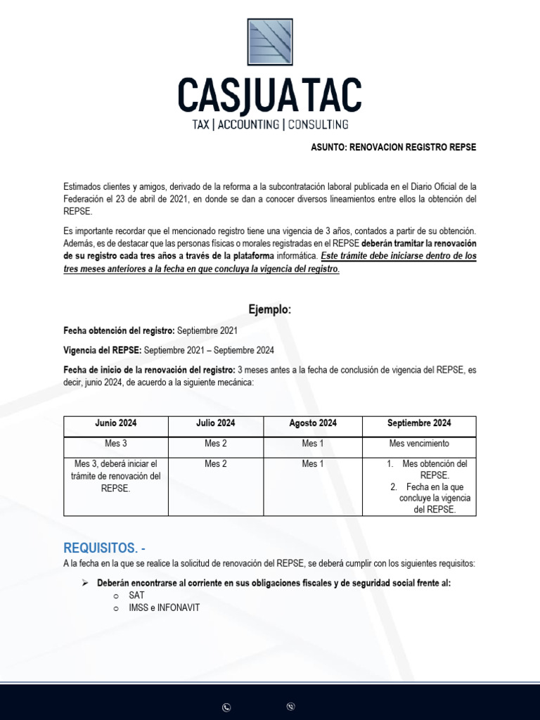 Guia Renovacion Repse | PDF