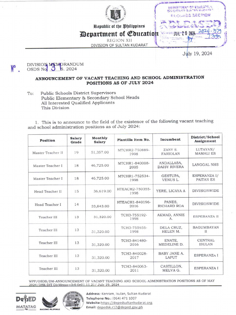 DM-OSDS No. 131, s. 2024 | PDF