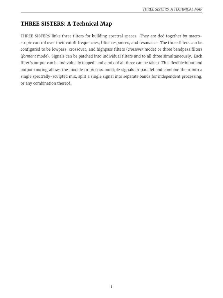 Three Sisters | PDF