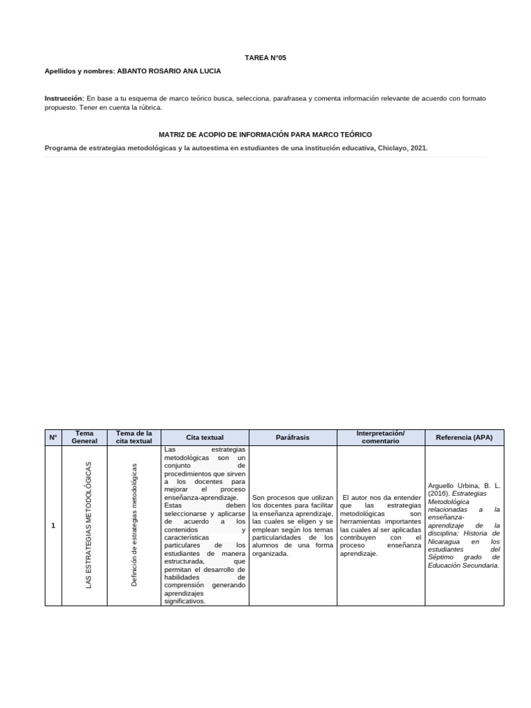 Práctica 5 Ana Lucia Abanto | PDF
