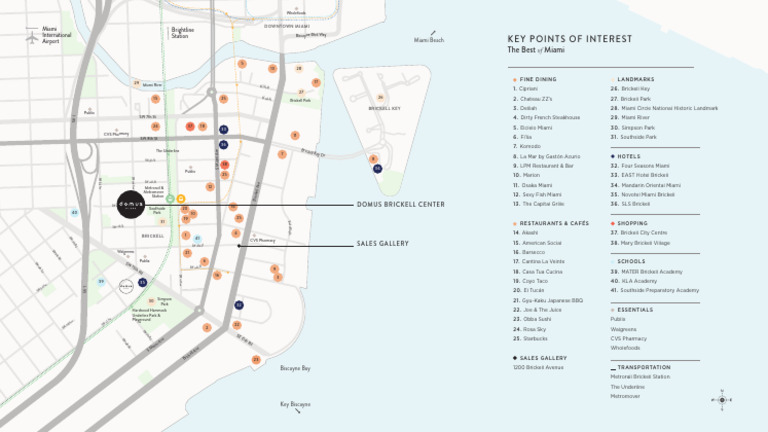 POI Map Domus Brickell Center R5 V2 | PDF