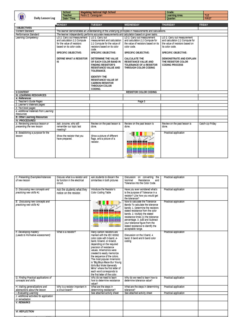 Matthew Resistor | PDF | Resistor | Engineering Tolerance