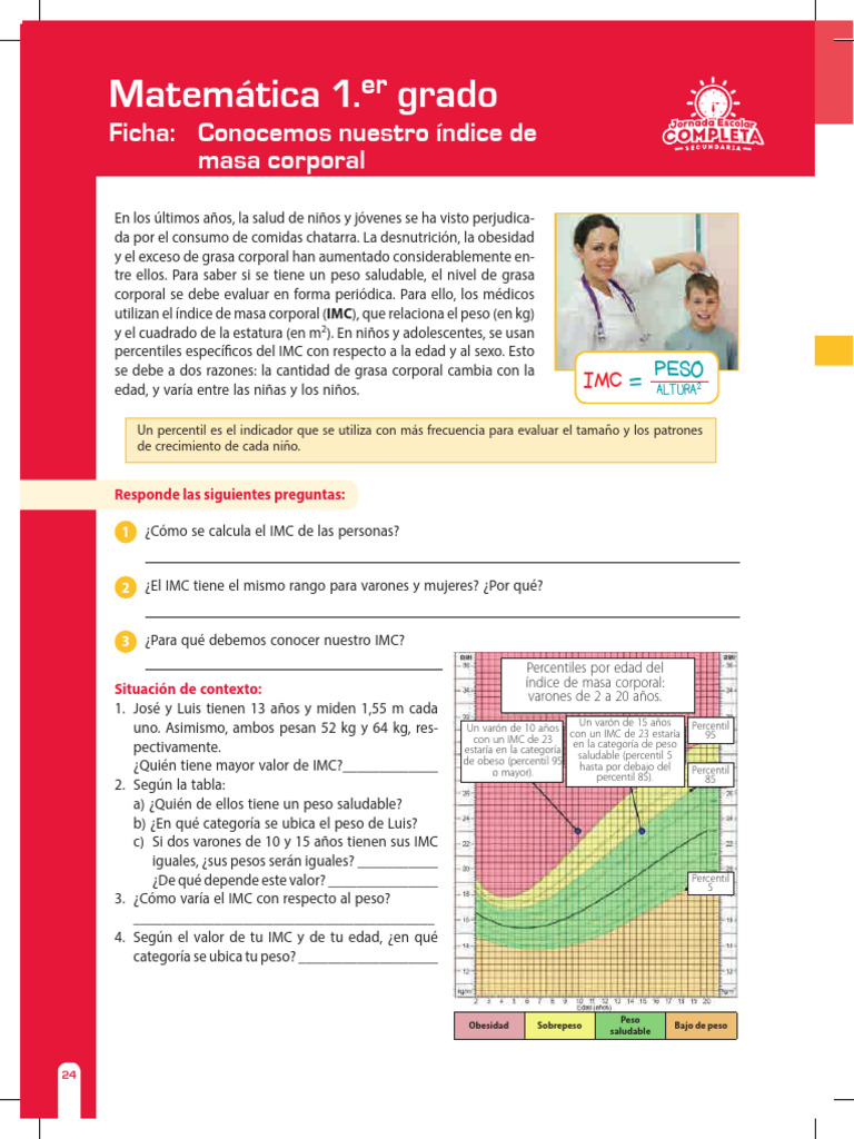 PROPORCIONALIDA Matemática 1 Cuaderno de Reforzamiento Pedagógico JEC-24-30 | PDF