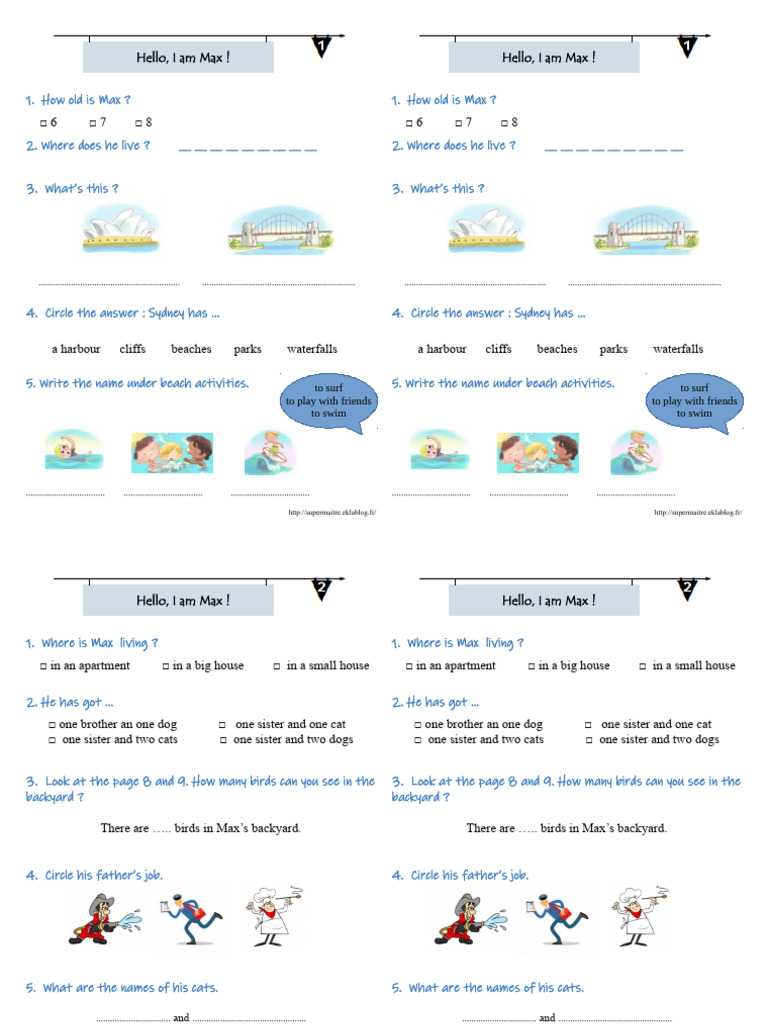 Questionnaire Max From Sydney | PDF