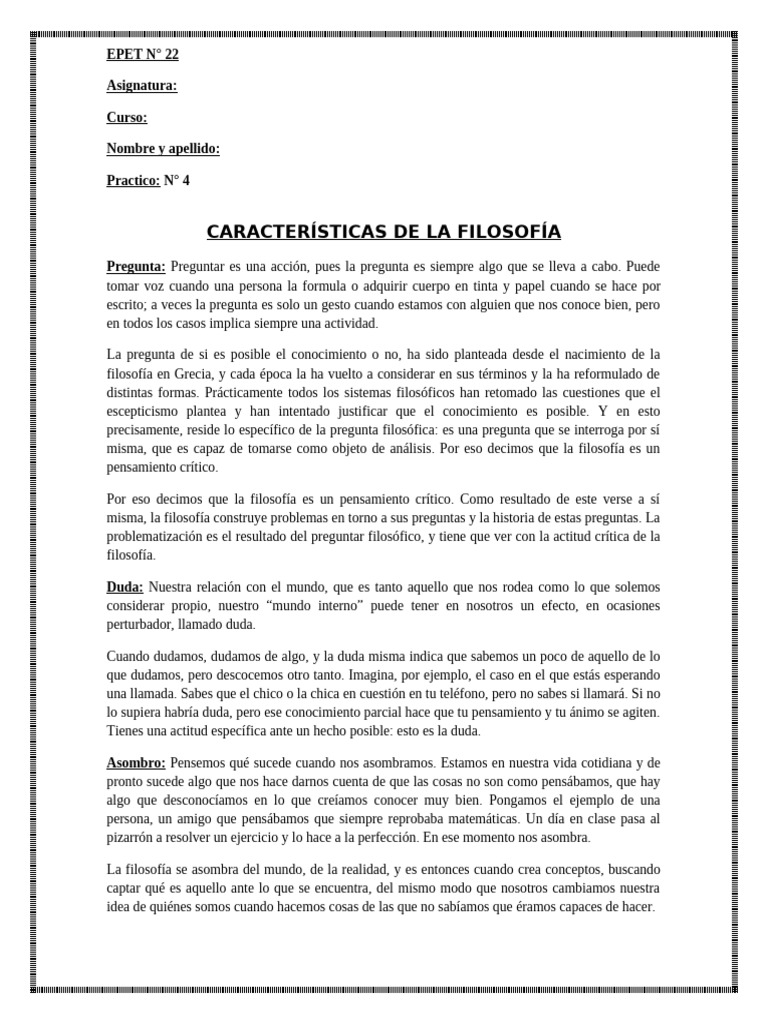 Caracteristicas de La Filosofia | PDF