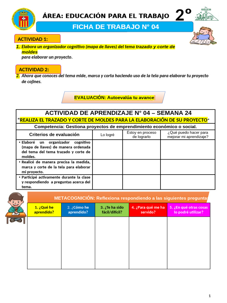 Semana 24 - Aa4 - Ficha de Trabajo 4 | PDF
