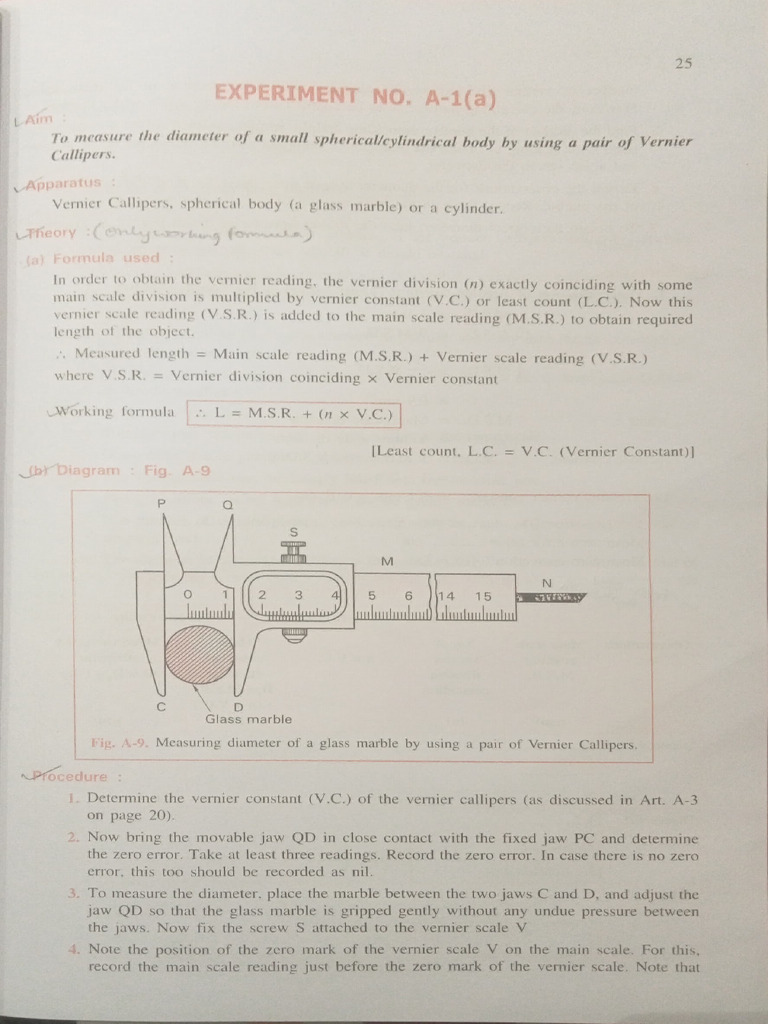 Physics Practical 1 | PDF