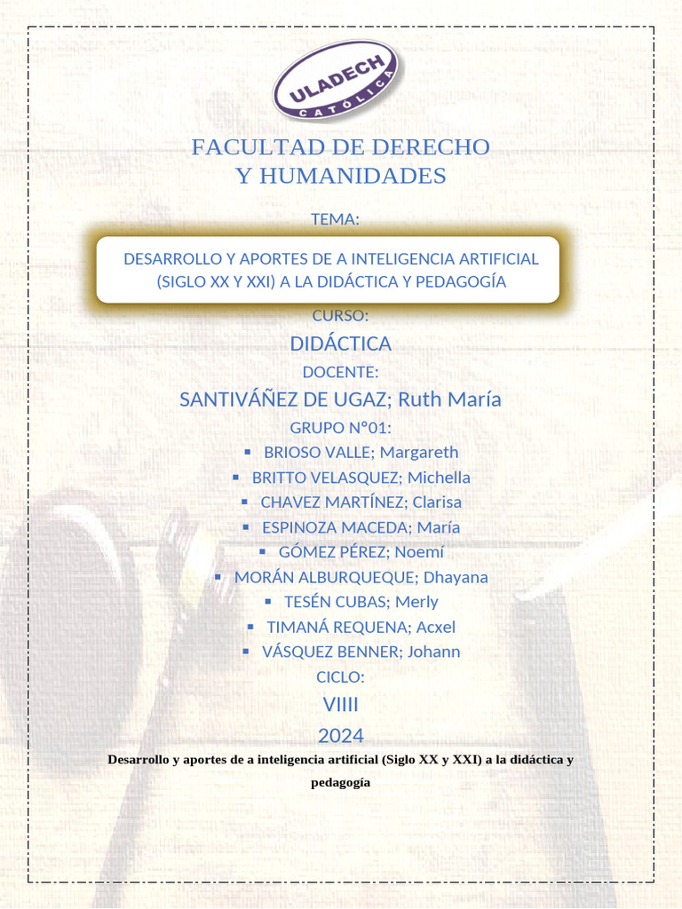 Desarrollo y Aportes de La Inteligencia Artificial | PDF | Inteligencia ...