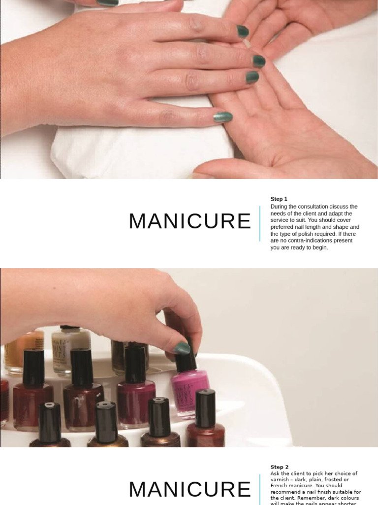 Manicure Step by Step | PDF | Nail (Anatomy) | Business