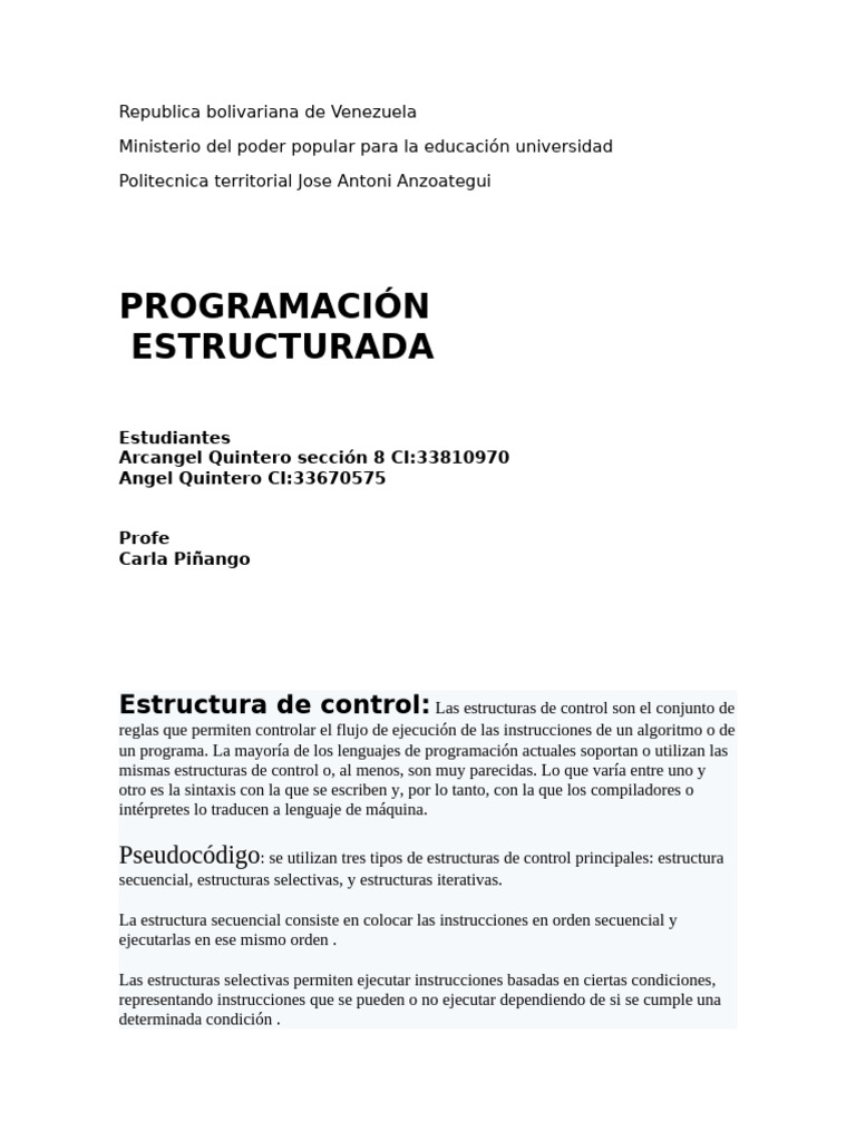 Programacion Modular | PDF