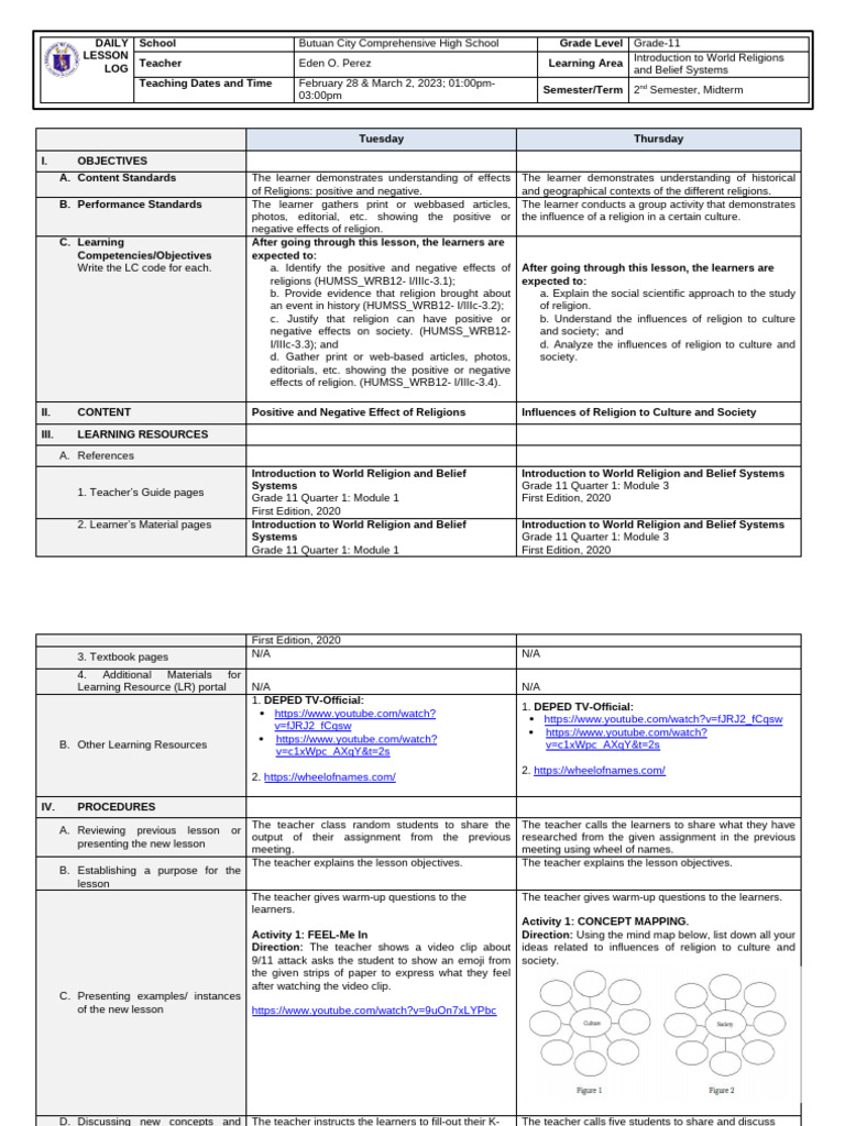 Q2-Week 4 Feb & Week 1 March | PDF | Learning | Teachers