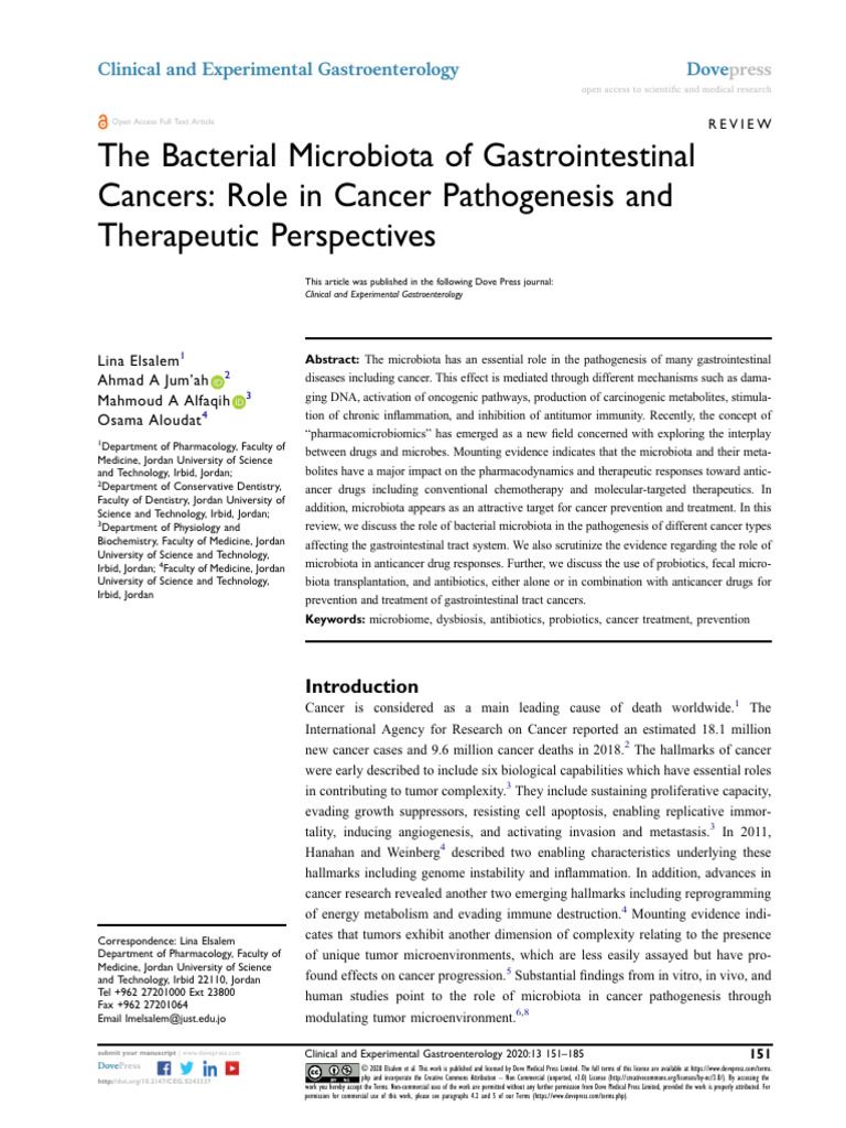 The Bacterial Microbiota | PDF