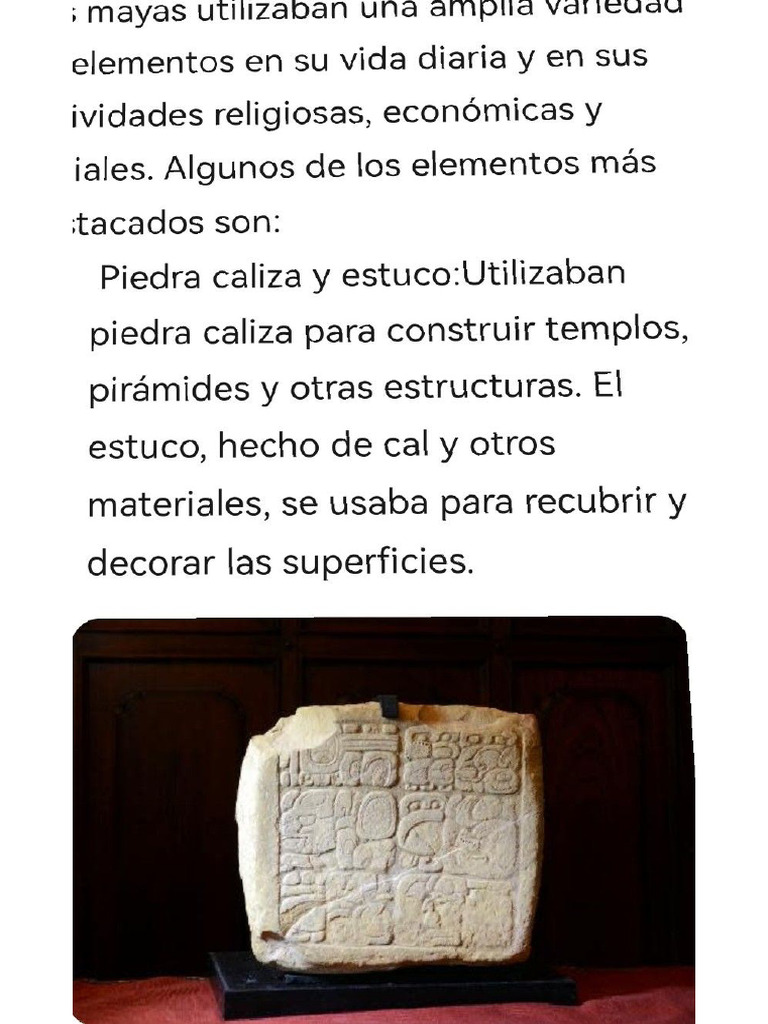 Elementos Que Utilizaban Los Mayas | PDF