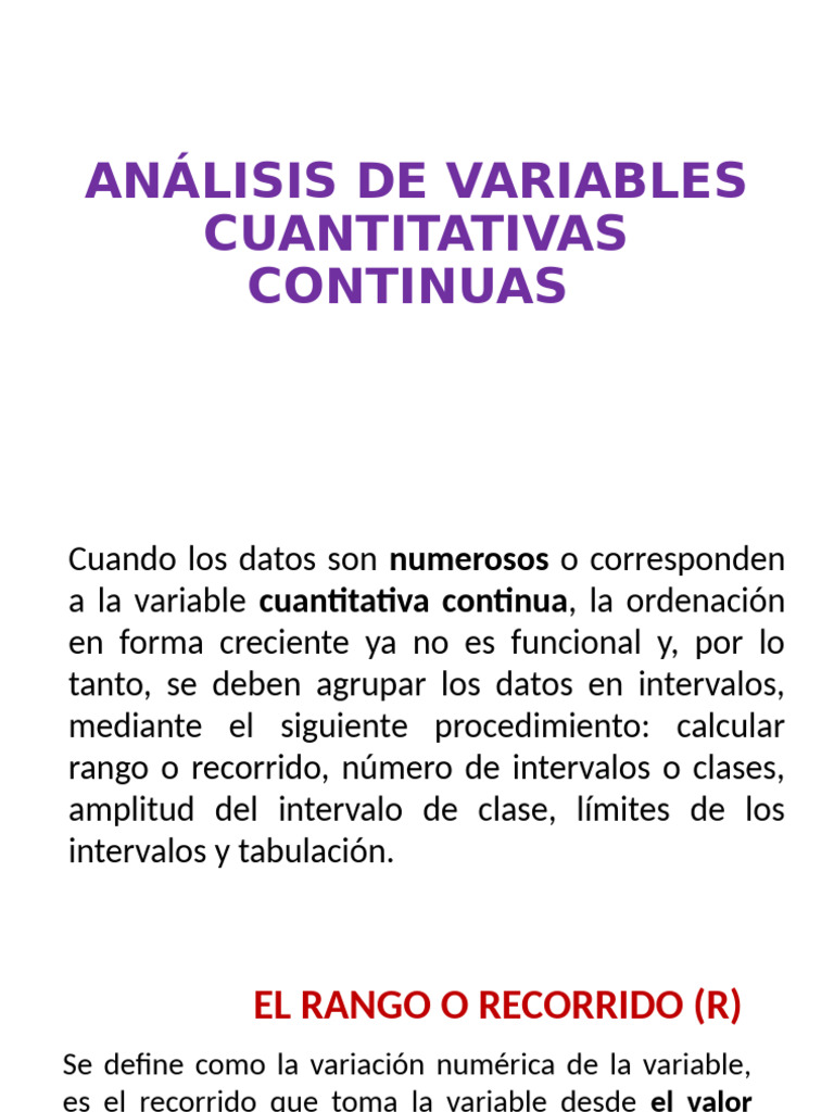 Estadística Descriptiva Variables Cuantitativas | PDF