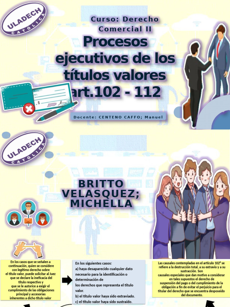 Organizadores Visuales Acciones Cambiarias de Titulo Valores | PDF ...