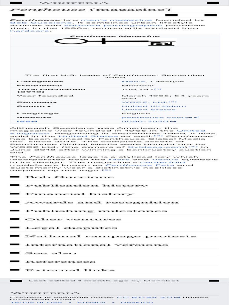 Penthouse (Magazine) - Wikipedia | PDF