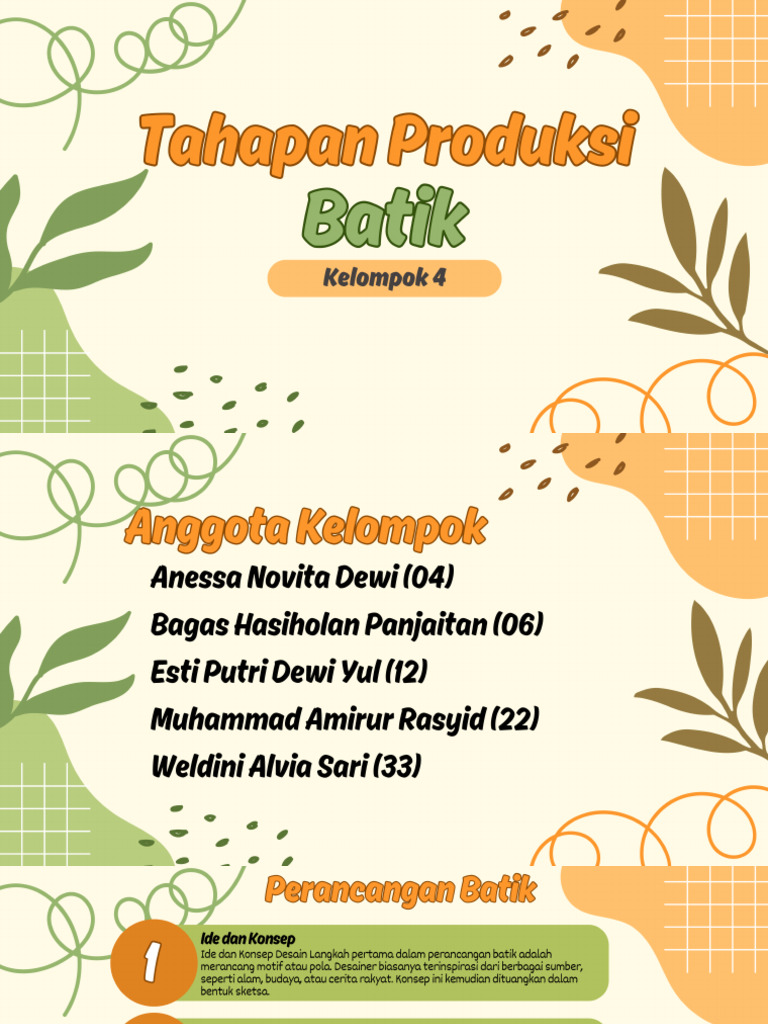 Tahapan Produksi Batik | PDF