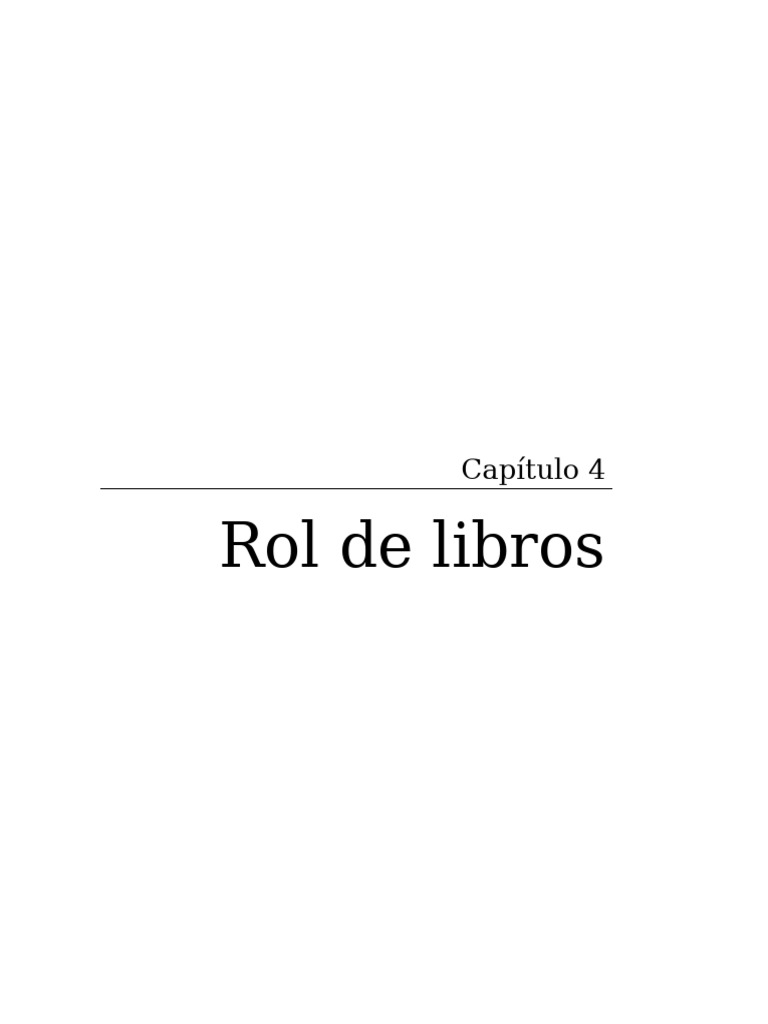 Manual Rol de Libros-1 | PDF
