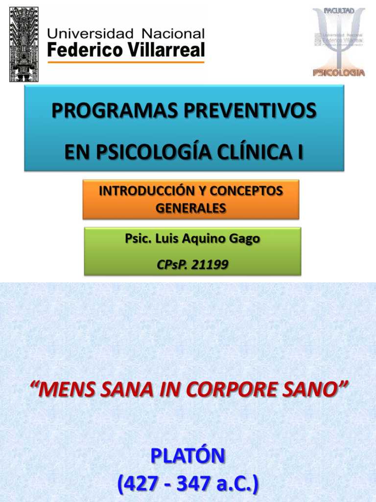 Programa Preventivos en Situaciones Psicosociales | PDF