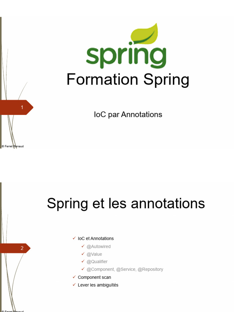 03-Formation Spring-Annotations | PDF