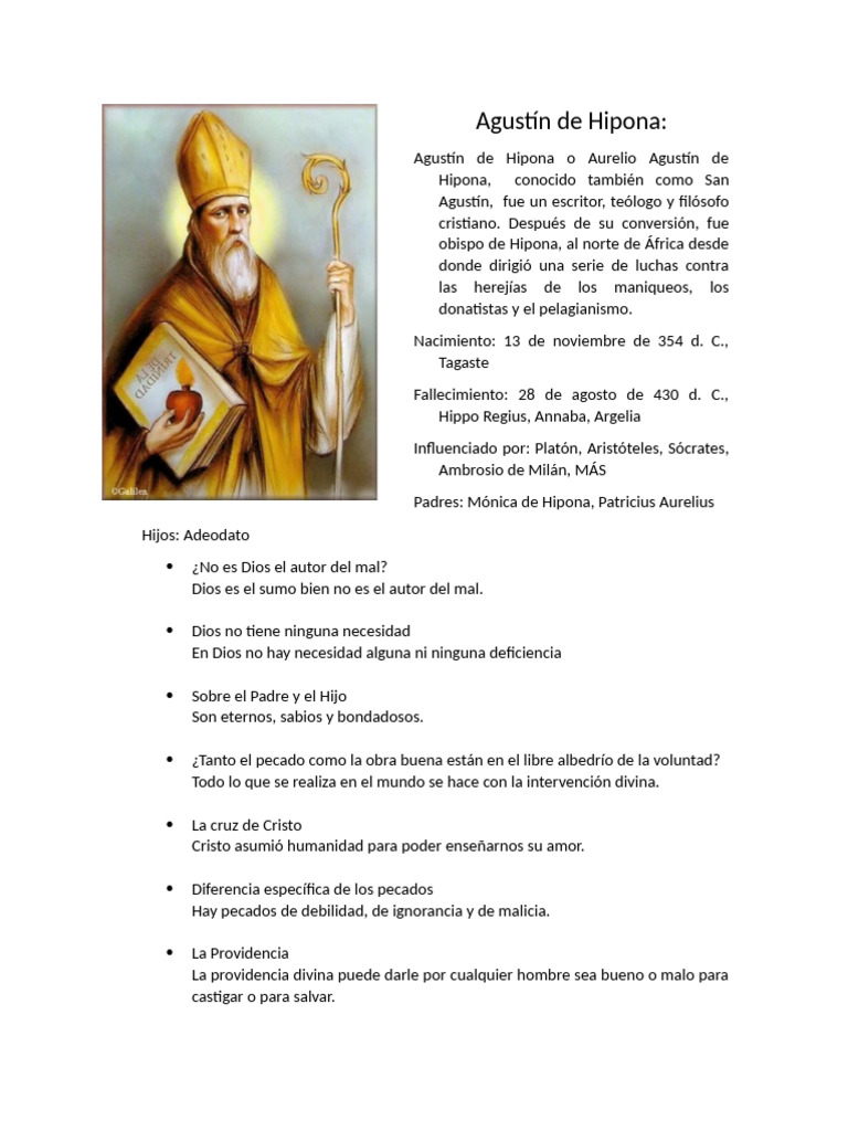 Exposicion de Agustin de Hipona | PDF