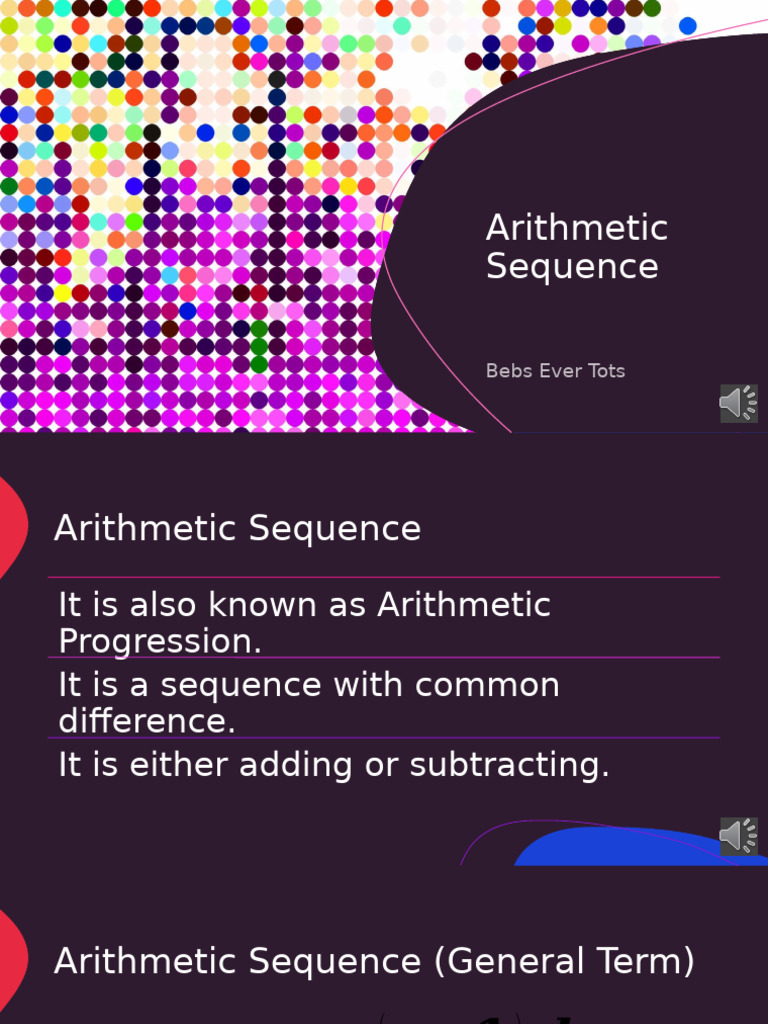 Arithmetic Sequence | PDF
