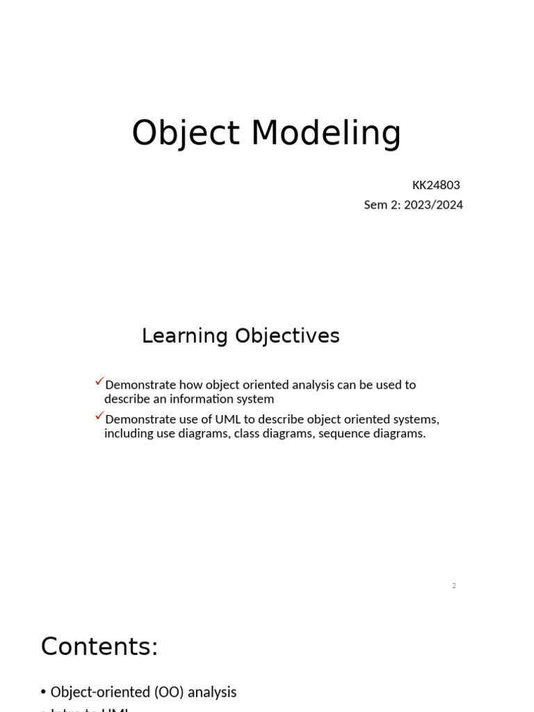 Ppt6 Object Modeling | PDF