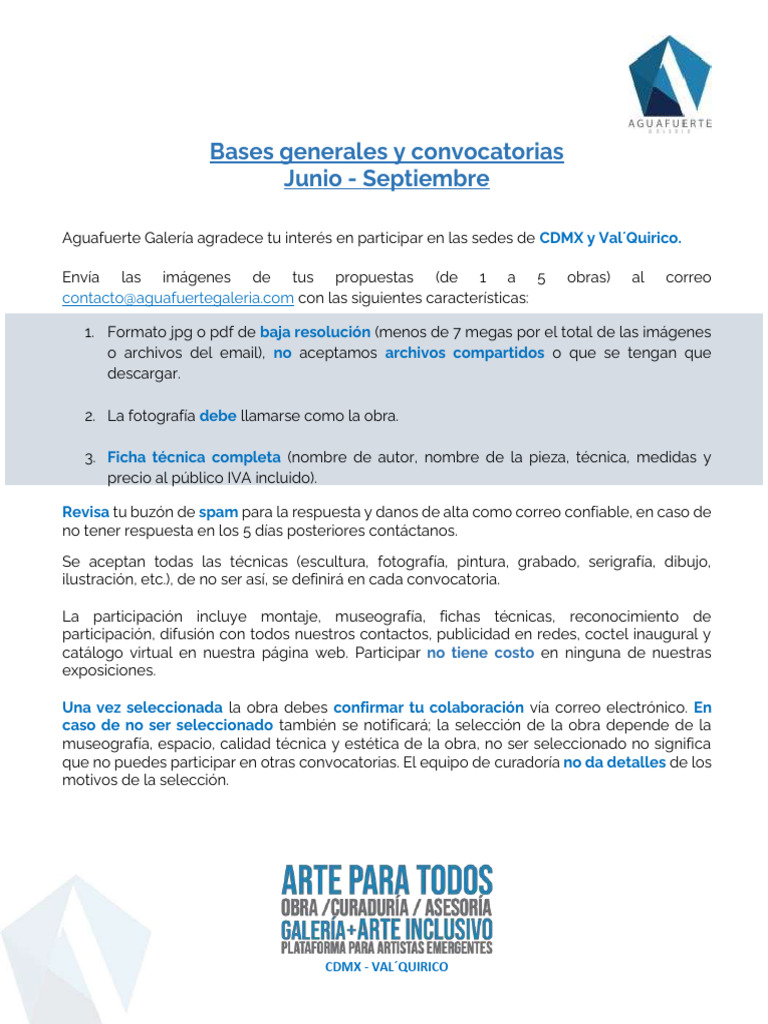 Bases Generales 2024 Junio Septiembre | PDF